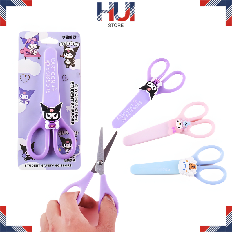 Sanrio scissor cute cartoon kids safety round head scissors paper ...
