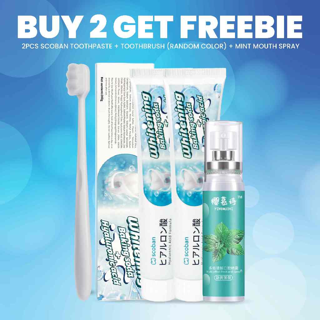 【Upgrade】scoban teeth Whitening toothpaste Peppermint Food Graded ...