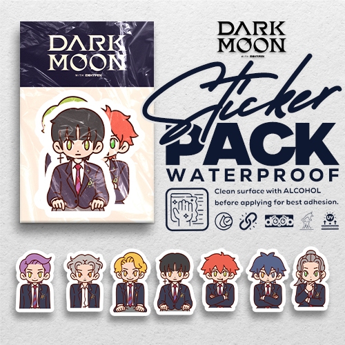 ENHYPEN Dark Moon Sticker Pack (EN-, Jake, Jungwon, NI-KI, Heeseung, Jay, Sunghoon, Sunoo ...