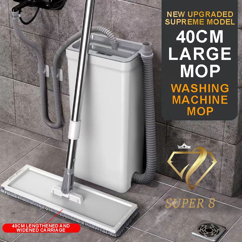 New Upgrade Wet & Dry Mop 99.9% Sterilization Smart Mop Washing machine ...