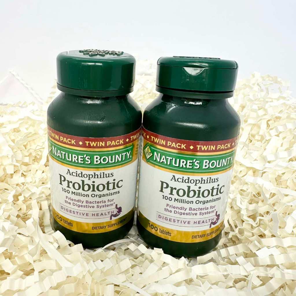 Nature's Bounty Probiotic 100 Tablets Twin Pack WITH FREEBIES! | Shopee ...