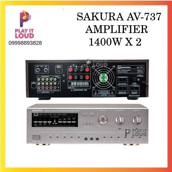SAKURA AV-737 AMPLIFIER 1400x2 WATTS | Shopee Philippines