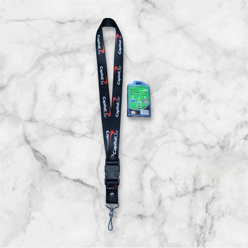 CAPITAL ONE LANYARD ID LACE (BLACK) | Shopee Philippines