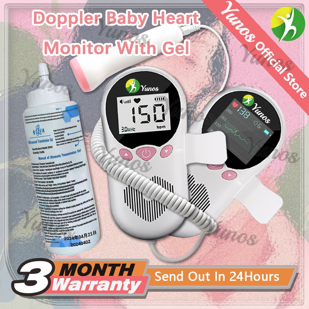 Yunos Fetal Doppler Baby Heart Monitor Device Medical LCD Screen Heart ...