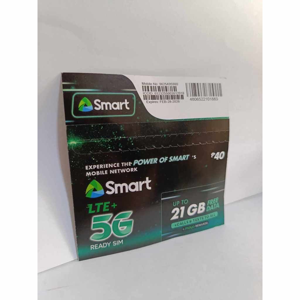 SALE SMART SIM CARD with FREE upto 21GB Data | Shopee Philippines