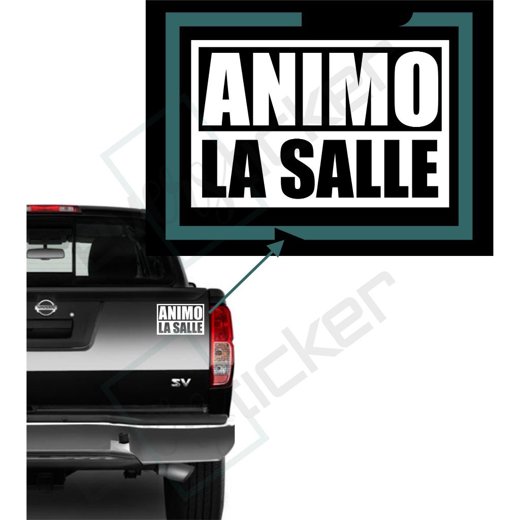 Animo La Salle DLSU sticker V2 for gadget, guitar, wall, car ...