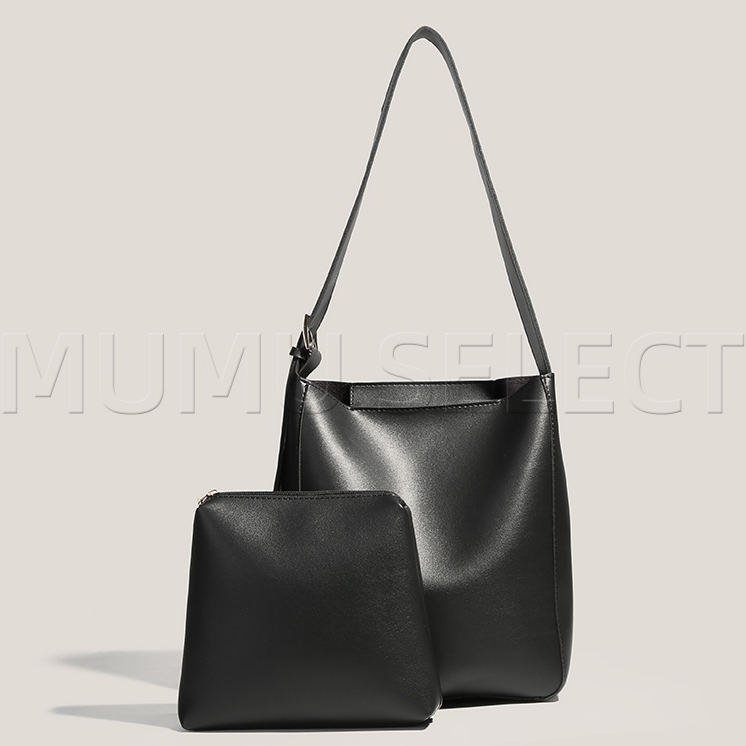 【High-End Mumu】 M321 Japanese Quality Leather 2in1 Simple Plain ...