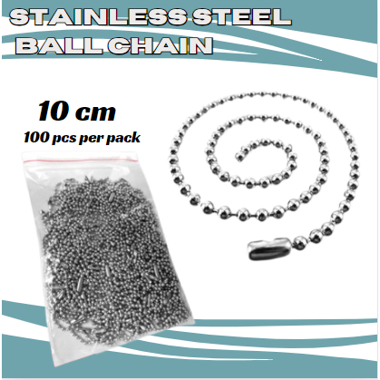 (100pcs) Ball Chain for DIY Making of Key Holder / Tag Chain / DIY ...