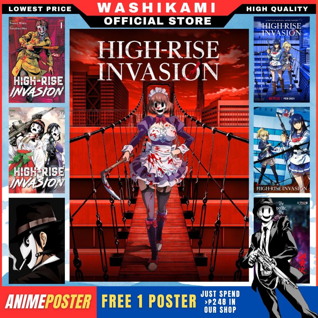 High Rise Invasion : Official A4 Anime Posters / Sticker Poster ...