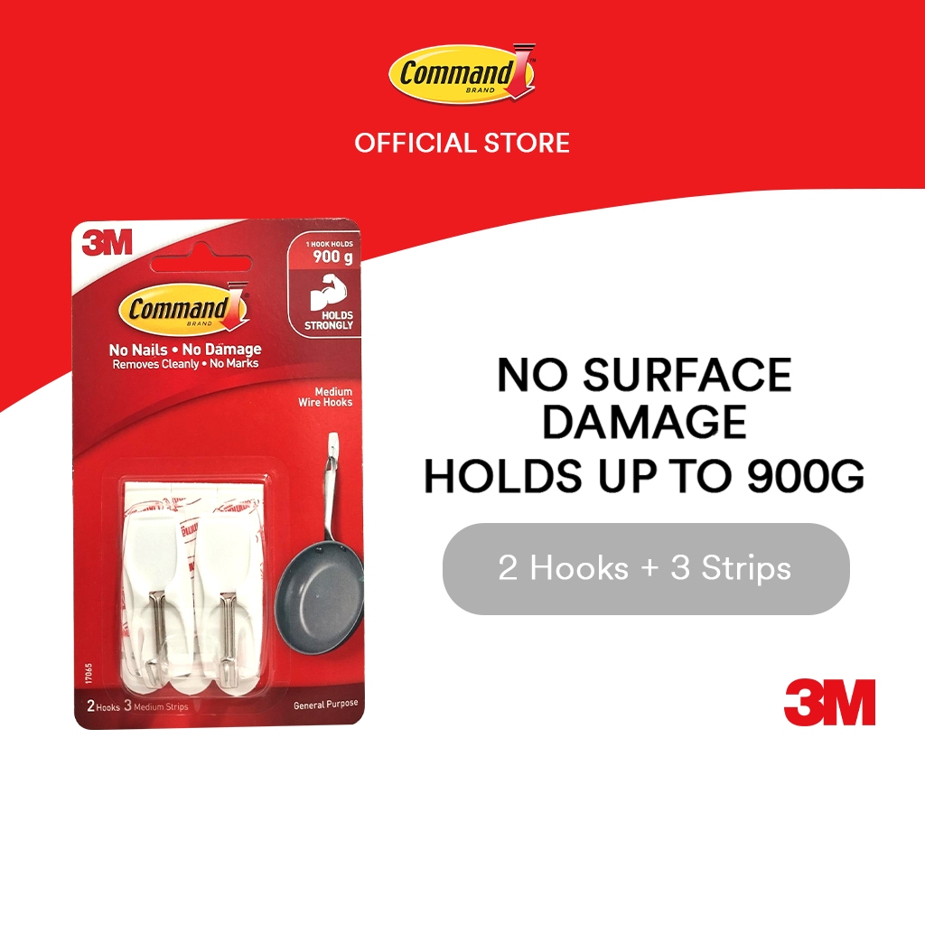 3M™ Command™ 17065 Toggle Wire Hook Medium | Shopee Philippines