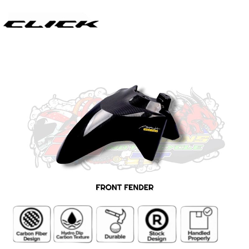Honda Click v2/v3 carbon front fender | Shopee Philippines