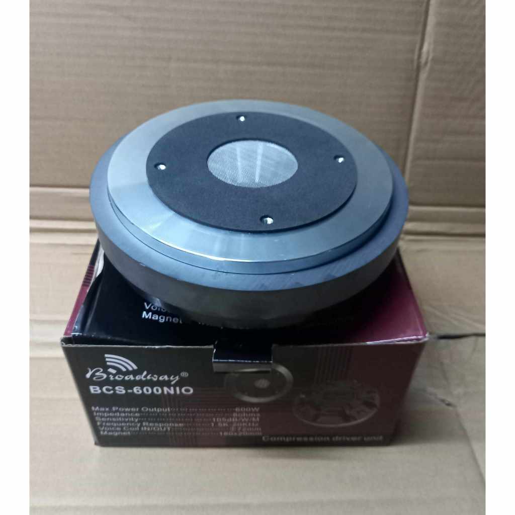 BROADWAY BCS 600 NIO BOLT ON (IN AND OUT COIL) COMPRESSION DRIVER UNIT ...