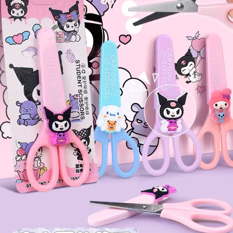 sanrio Cartoon Kids Safety Round Head Scissors Student Paper Cutting ...