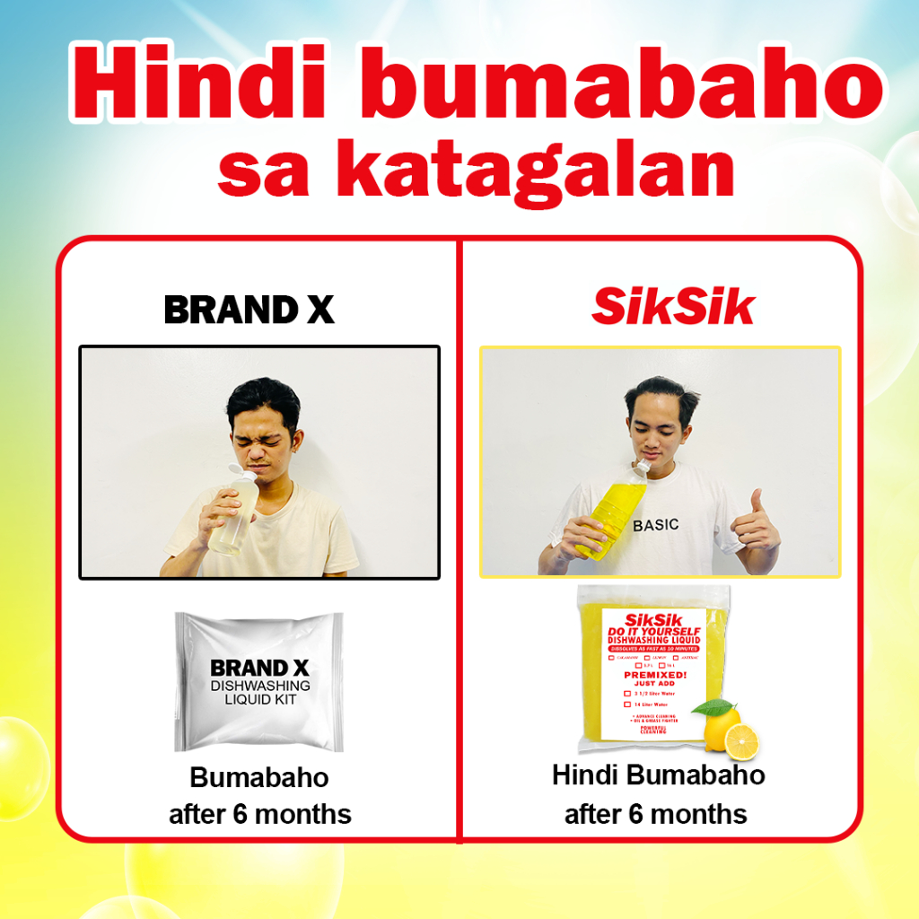 SIKSIK DIY Dishwashing Liquid Kit (2L, 4L & 16L Yield) - Easy Mix Formula - Calamansi & Lemon ...