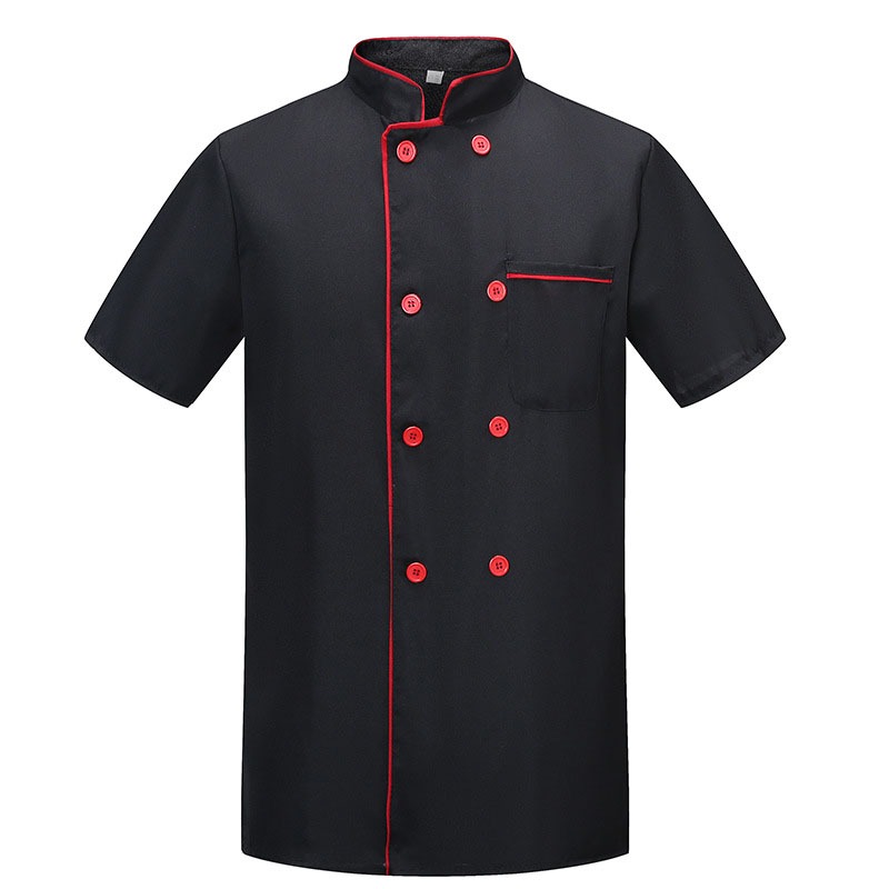 Chef Uniform Short Sleeve Hotel Restaurant Kitchen Cooking Men Chef ...