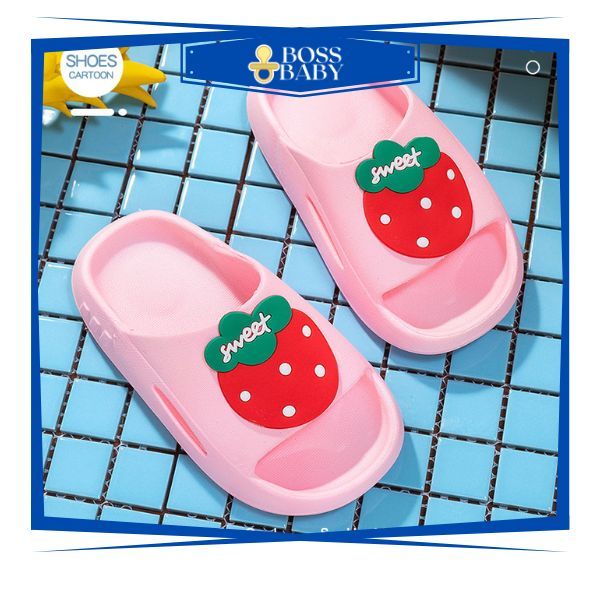 【Boss.Baby】Girl Fashion Slipper With Fruits design Slip on Slippers For ...