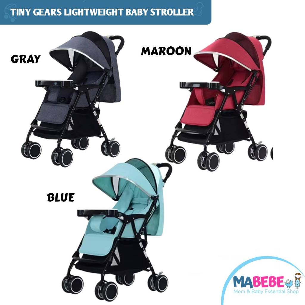 Mabebeshop Tiny gears Lightweight Baby Stroller Easy One-Hand Compact ...