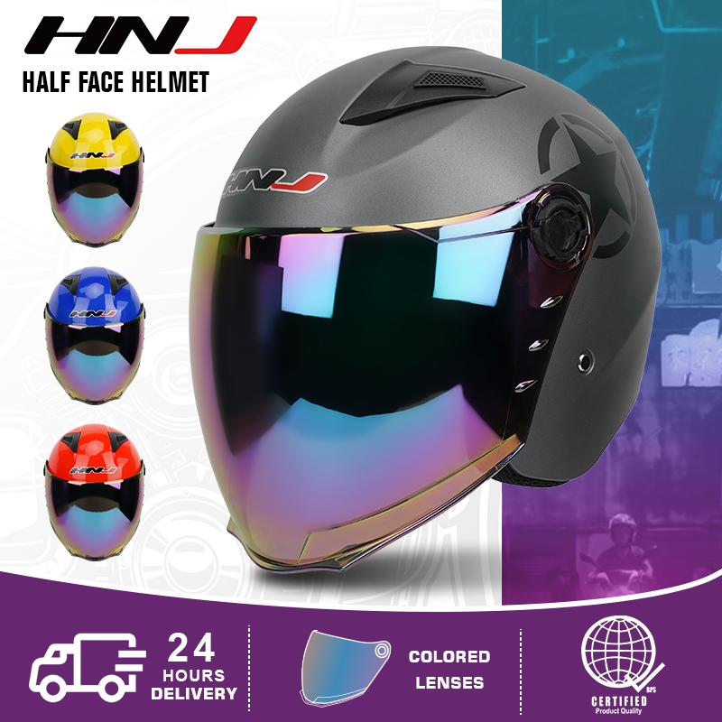 HNJ F860 A4-001 half face helmet for woman and men motorcycle half face ...