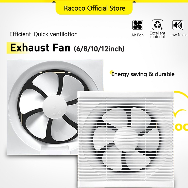 Exhaust Fan (6/8/10/12inch) Wall Mounted / Ceiling Mounted Ventilation ...