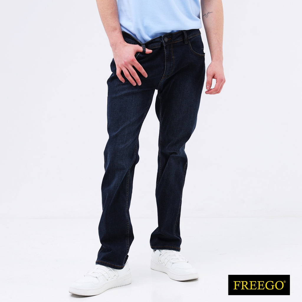 Freego Mens Denim Long Pants Slim Tapered Fit Stretch GSB23-0057 ...