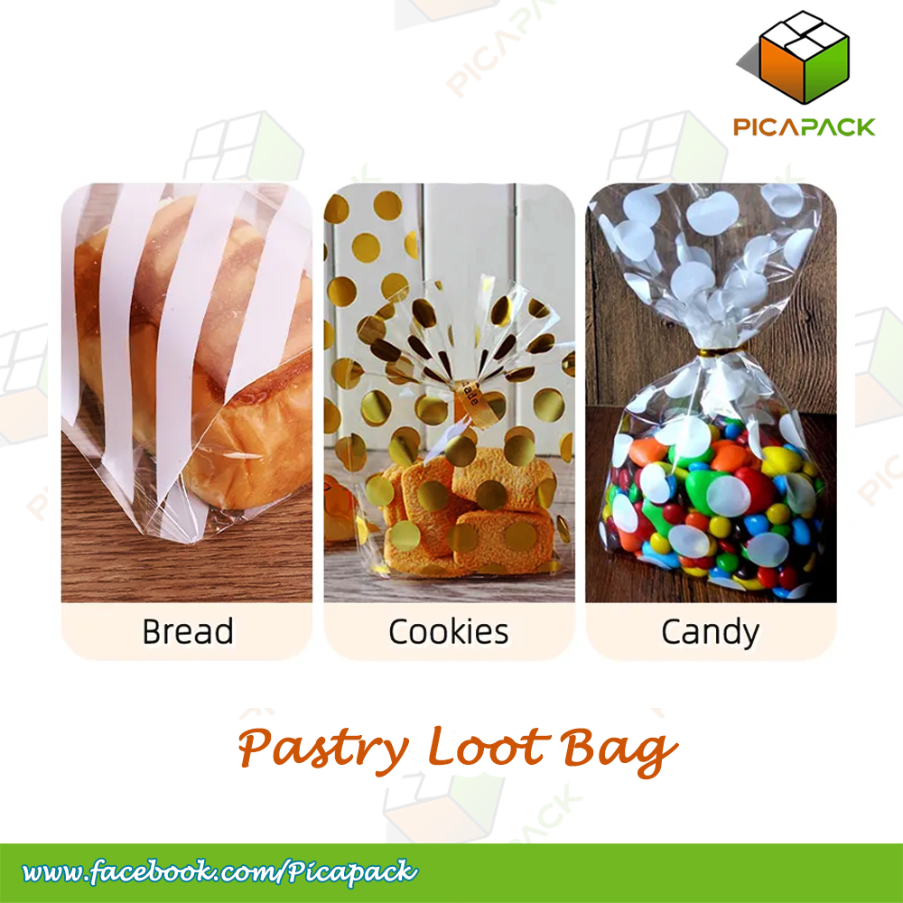 100pcs Loot bag Gift Giveaways Cookies Candy Pastry Baked Goodies ...