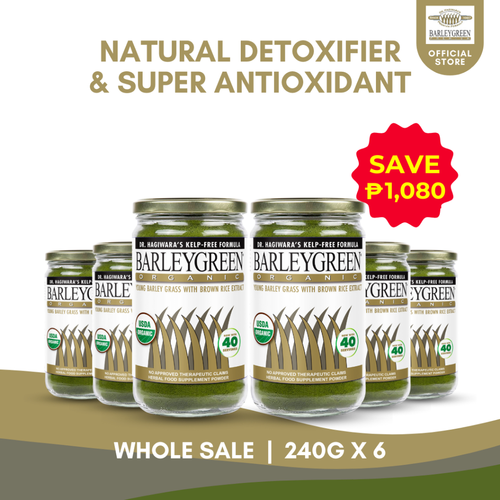 Dr. Hagiwara's ORIGINAL BarleyGreen Young Barley Grass Extract 240g (6 bottles) | Shopee Philippines