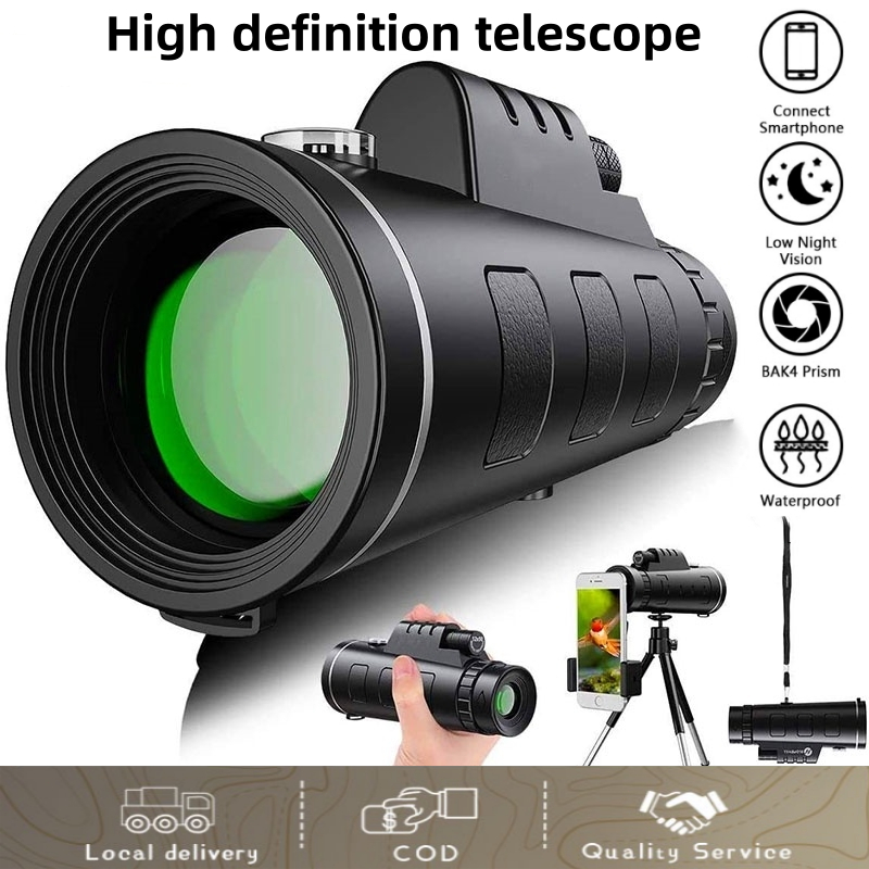 Portable Monocular Telescope 40x60 HD night vision Cell phone Optical ...