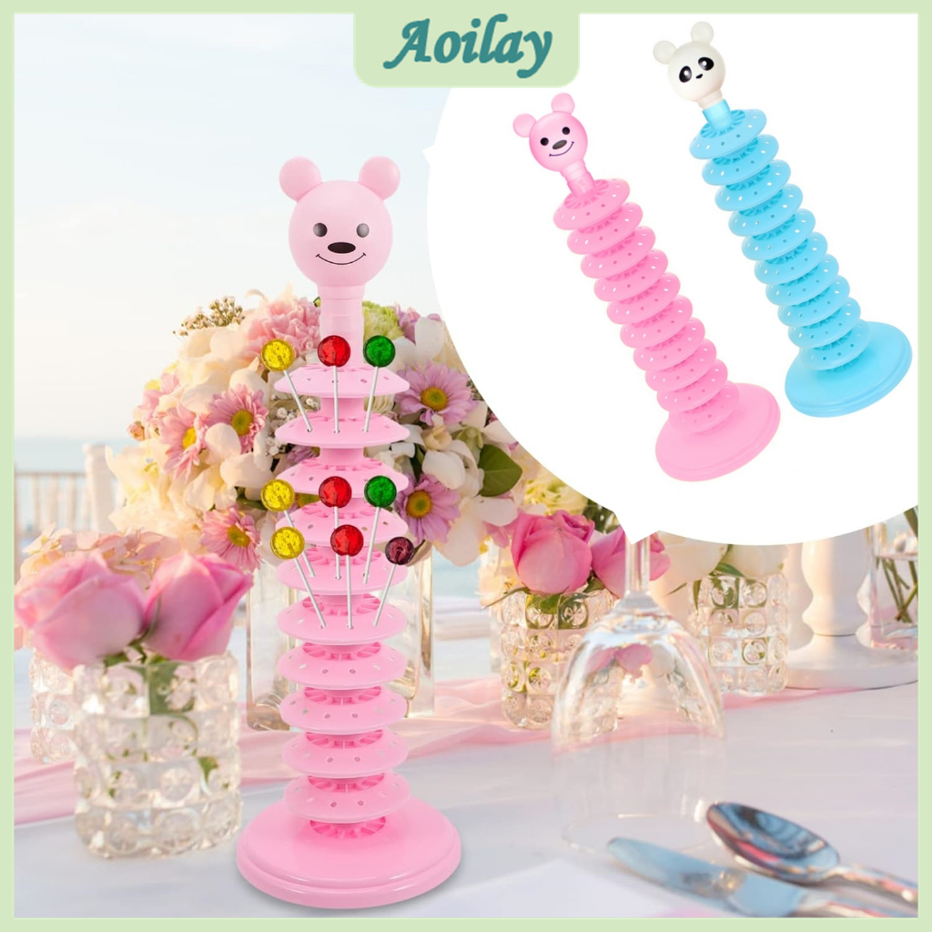 10 Layer Lollipop Stand Adjustable Candy Display Tree Rack Porous ...
