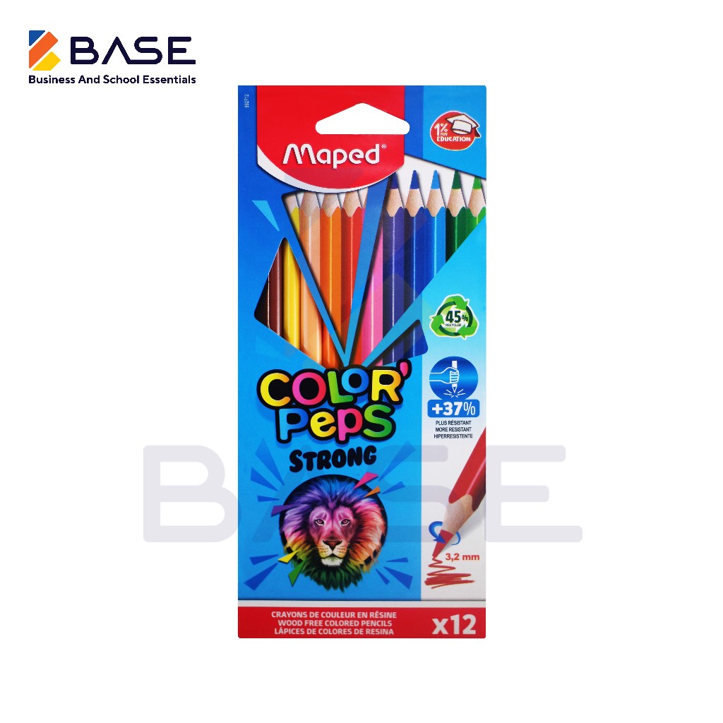 862712 Maped Color Pencils Strong 12 Colors | Shopee Philippines