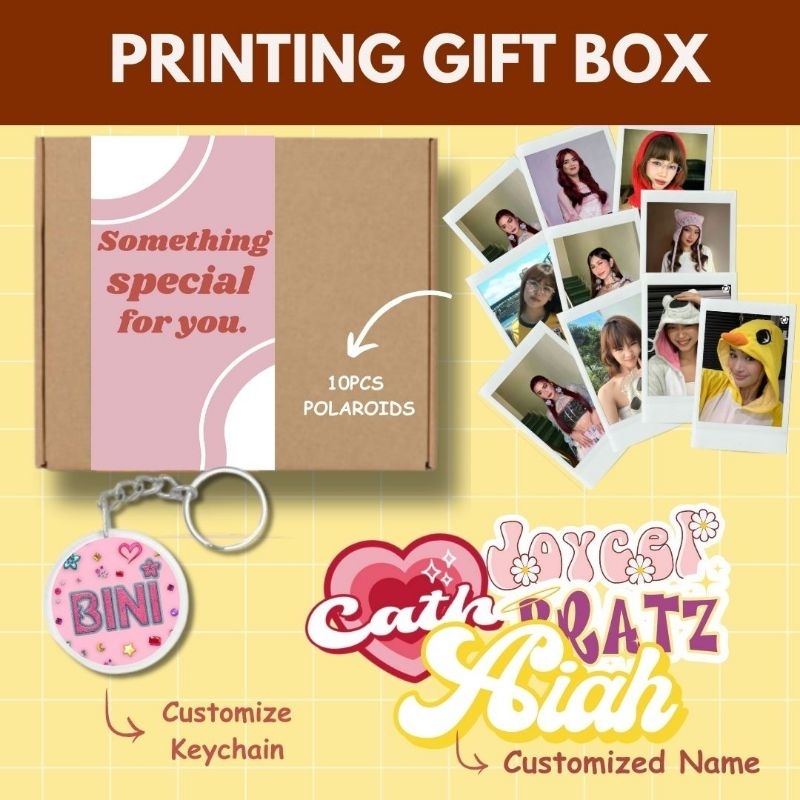 PRINTING GIFT BOX Stickers, Keychain, Photo print | Shopee Philippines