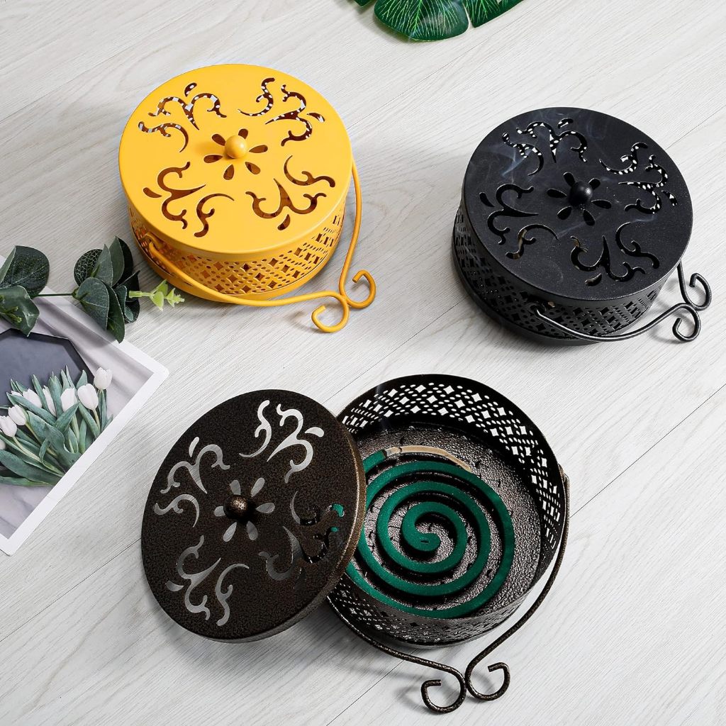 Mosquito Coil Holder, Retro Portable Mosquito Incense Burner for Home ...