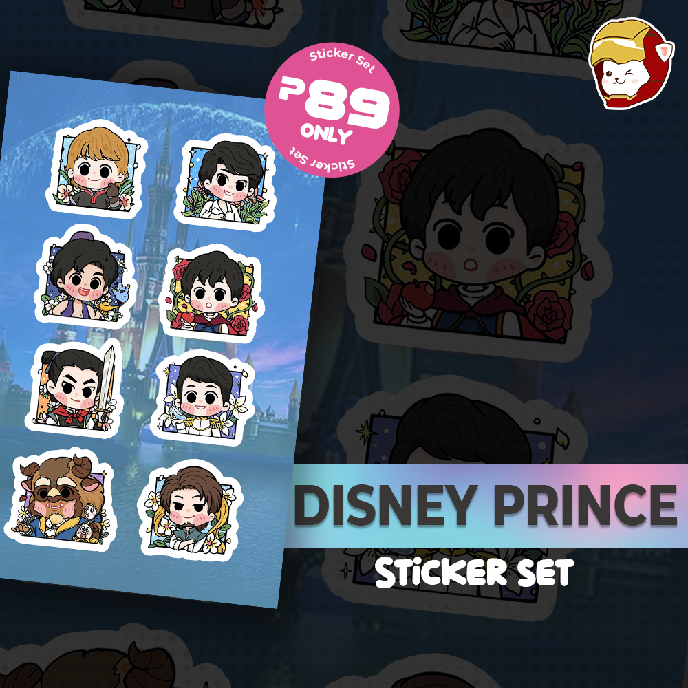 CHIBI | Disney Prince | Vinyl Stickers | Shopee Philippines