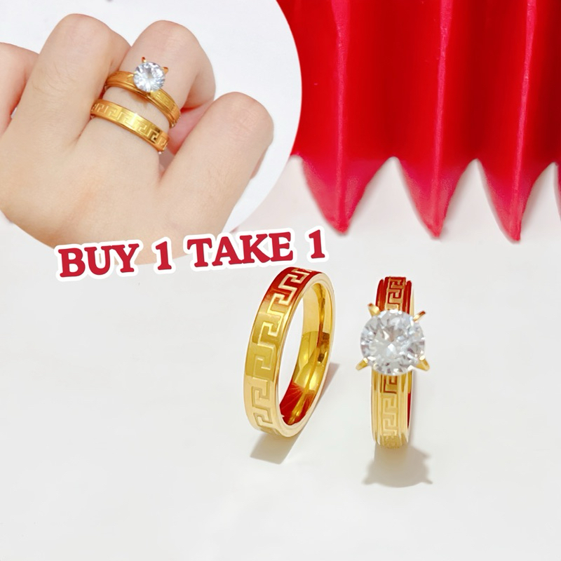 【YH】 Buy 1 Take 1 Fashion Tread Rings Accessories For Women. | Shopee ...