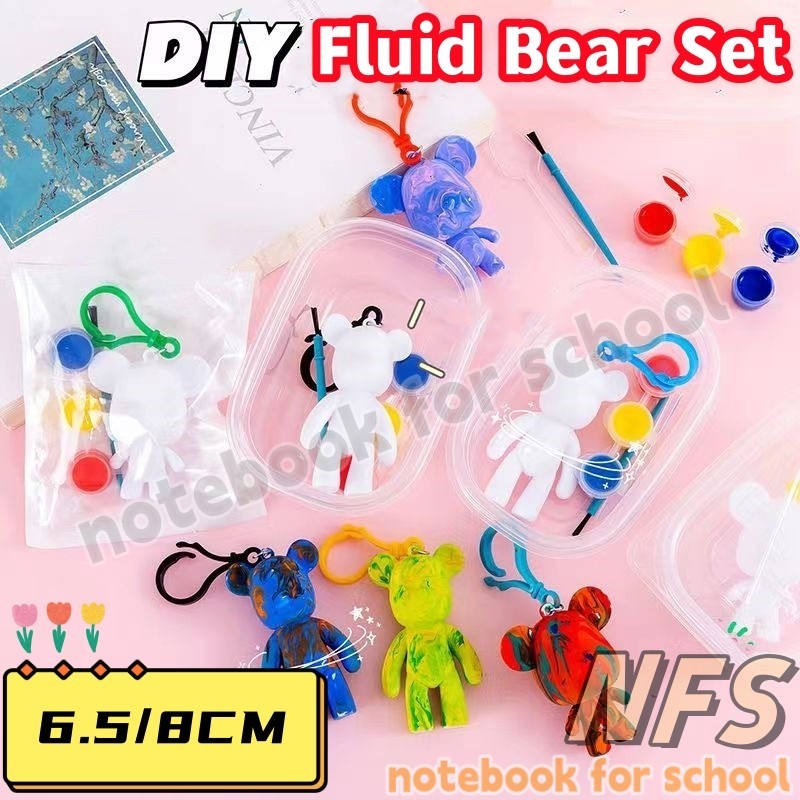 NFS Fluid Bear Set DIY Coloring Violent Bear Painting Keychain ...