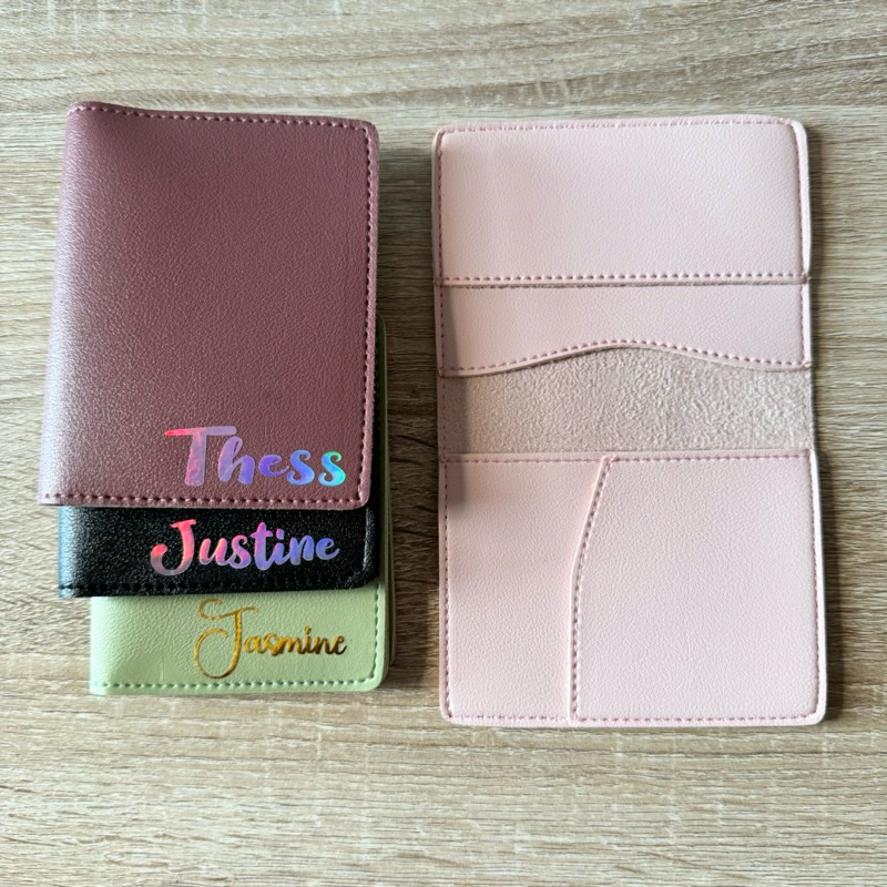 Personalized Card Holder with 4 slots (Vegan Leather) | Shopee Philippines