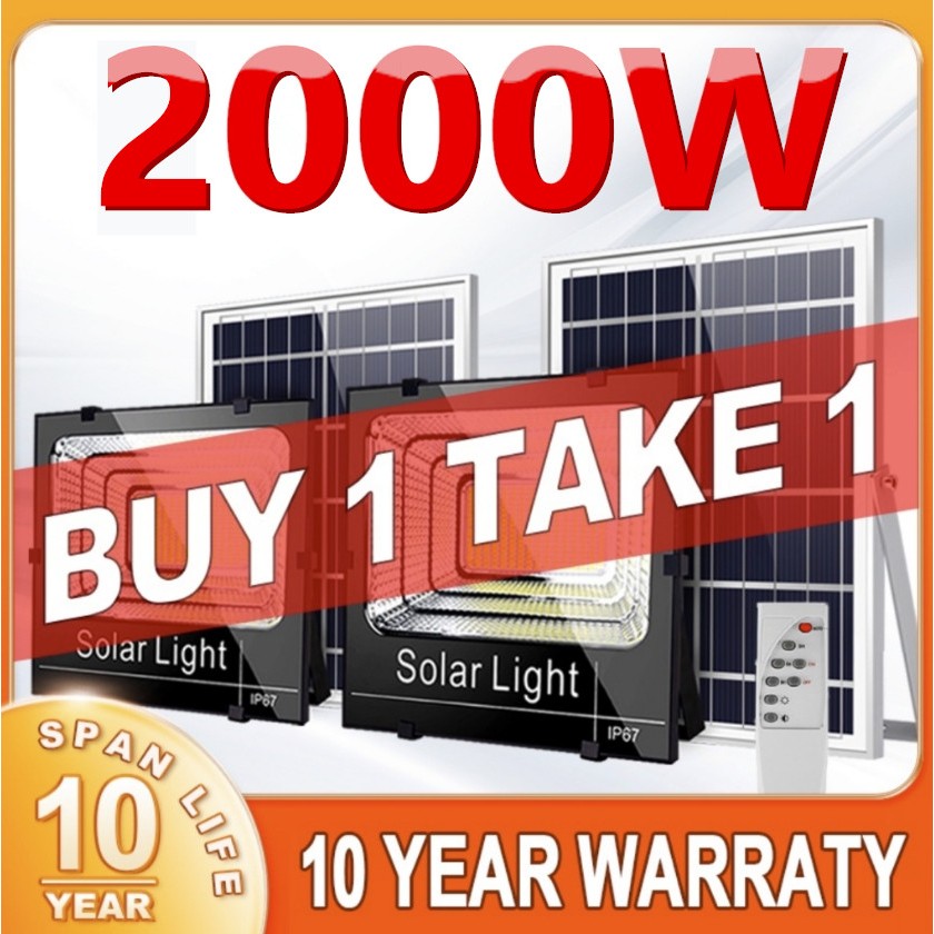 LED Flood Solar Light Outdoor Street Lamp Waterproof IP67 With Remote ...