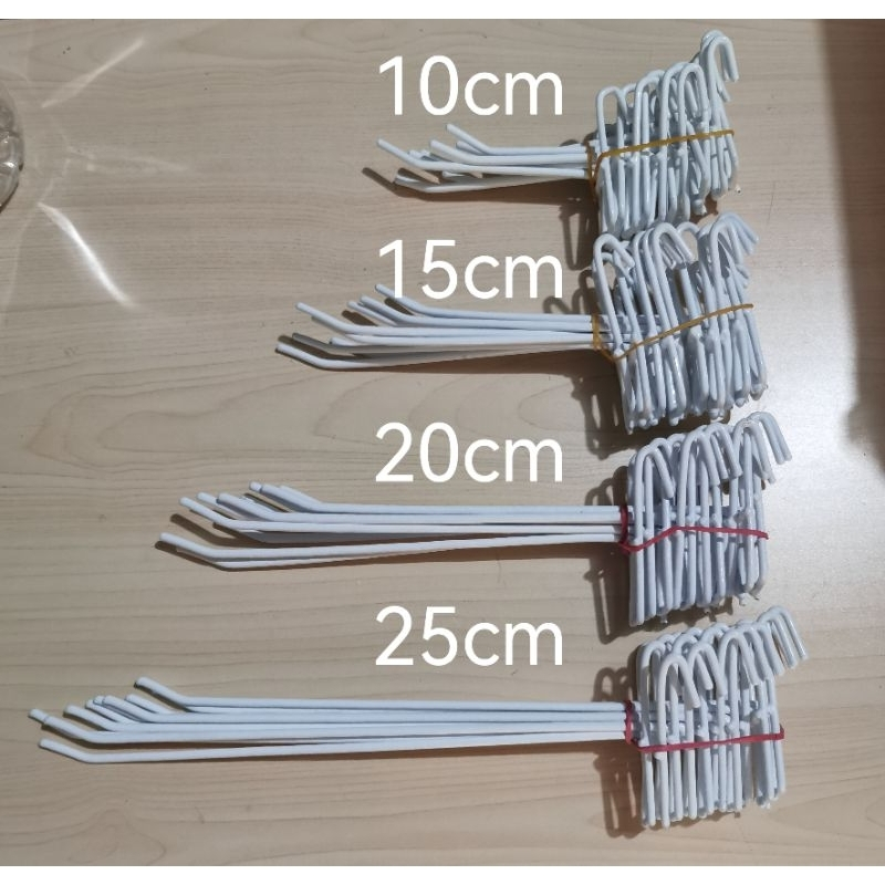 10pc Mesh stall shelf hooks, metal display racks, iron wire mesh hooks ...
