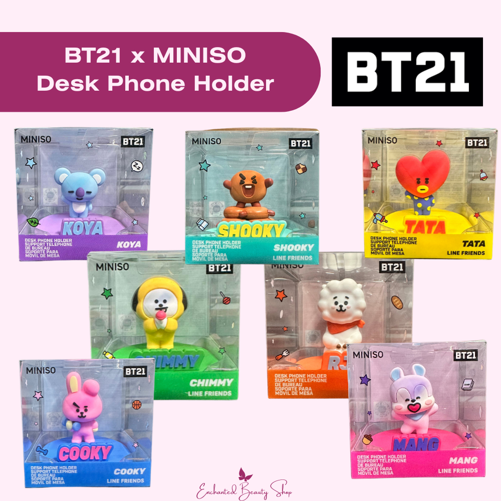 BT21 x MINISO Desk Phone Holder Cellphone Stand | Shopee Philippines