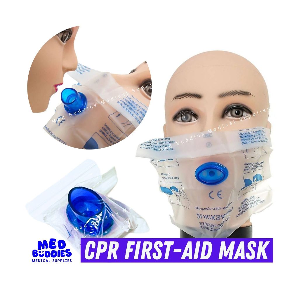 Disposable CPR Pocket Mask | Emergency First Aid Breathing Respirator ...