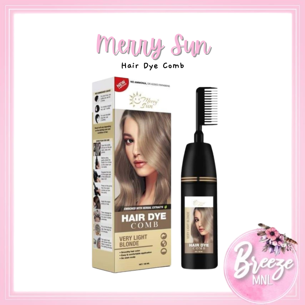 Merry Sun Hair Dye Comb Permanent Hair Color | Shopee Philippines