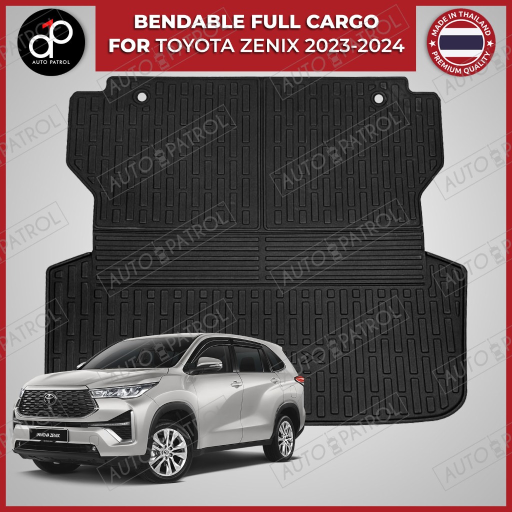 TOYOTA ZENIX 2023-2024 Bendable Full Cargo Trunk Tray with Back Seat ...