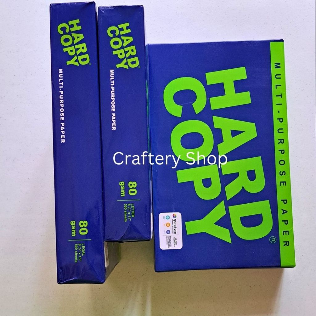 Hard Copy REAMS 500 pcs A4, Letter, Legal, Extra Long | Shopee Philippines