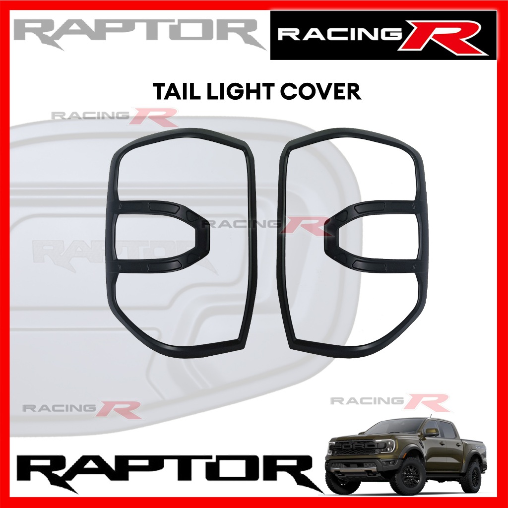 Ford Next-Gen Ranger RAPTOR 2023 to 2024 Taillight Cover Matte Black V2 ...