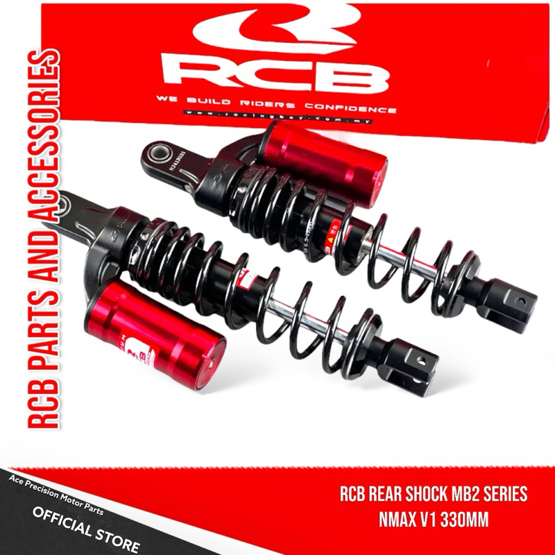 RCB REAR SHOCK MB-2 (MB2) SERIES NMAX V1/AIRBLADE 330mm | Shopee ...