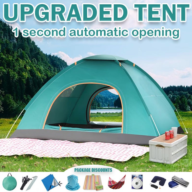 2/4/6 person waterproof outdoor dome camping tent automatic quick ...
