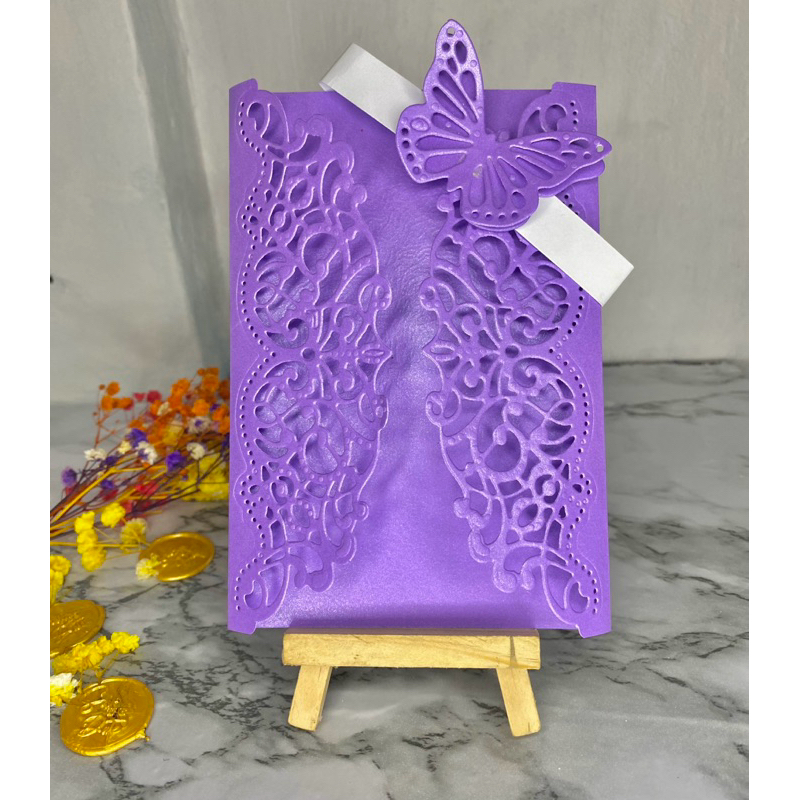 ButterFly Wedding/Debut Invitations Cards | Shopee Philippines