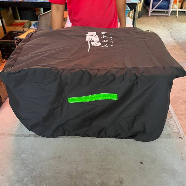 Alloy Top Box Cover 60-65 Liters Cover Sideview White AKIOKI Waterproof ...