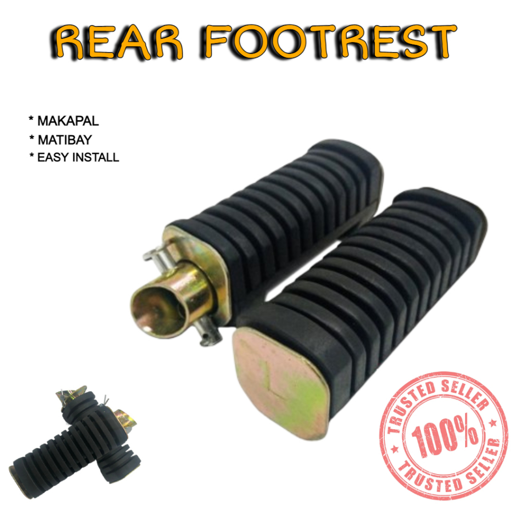 HONDA RS 125 150 - REAR FOOTREST FOR MOTORCYCLE GOLD CHROME MOTORCYCLE ...