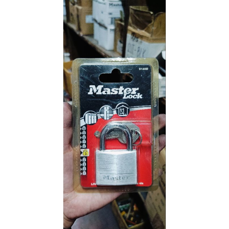 Master Lock Solid Aluminum Body Padlock 9140D ( 40mm) | Shopee Philippines