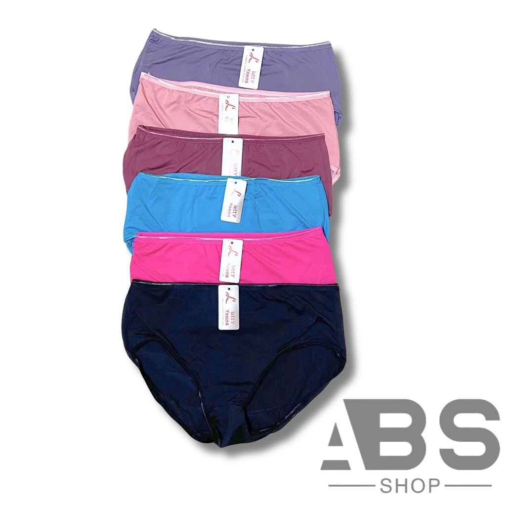 ABS 6-12Pieces Letty Young Cotton Drak Color Panty Ladies Panty Women's ...